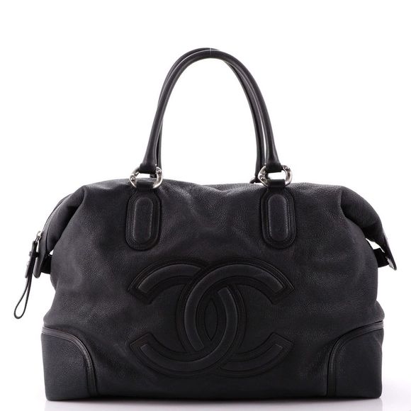 CHANEL | Bags | Chanel Cc Cup Zip Tote Washed Grained Calfskin Large ...